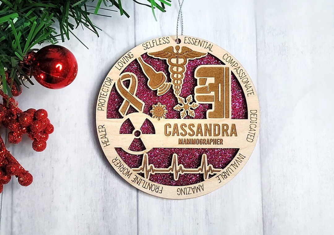 Mammography Ornament - Custom Christmas Ornament - Medical Ornament ...