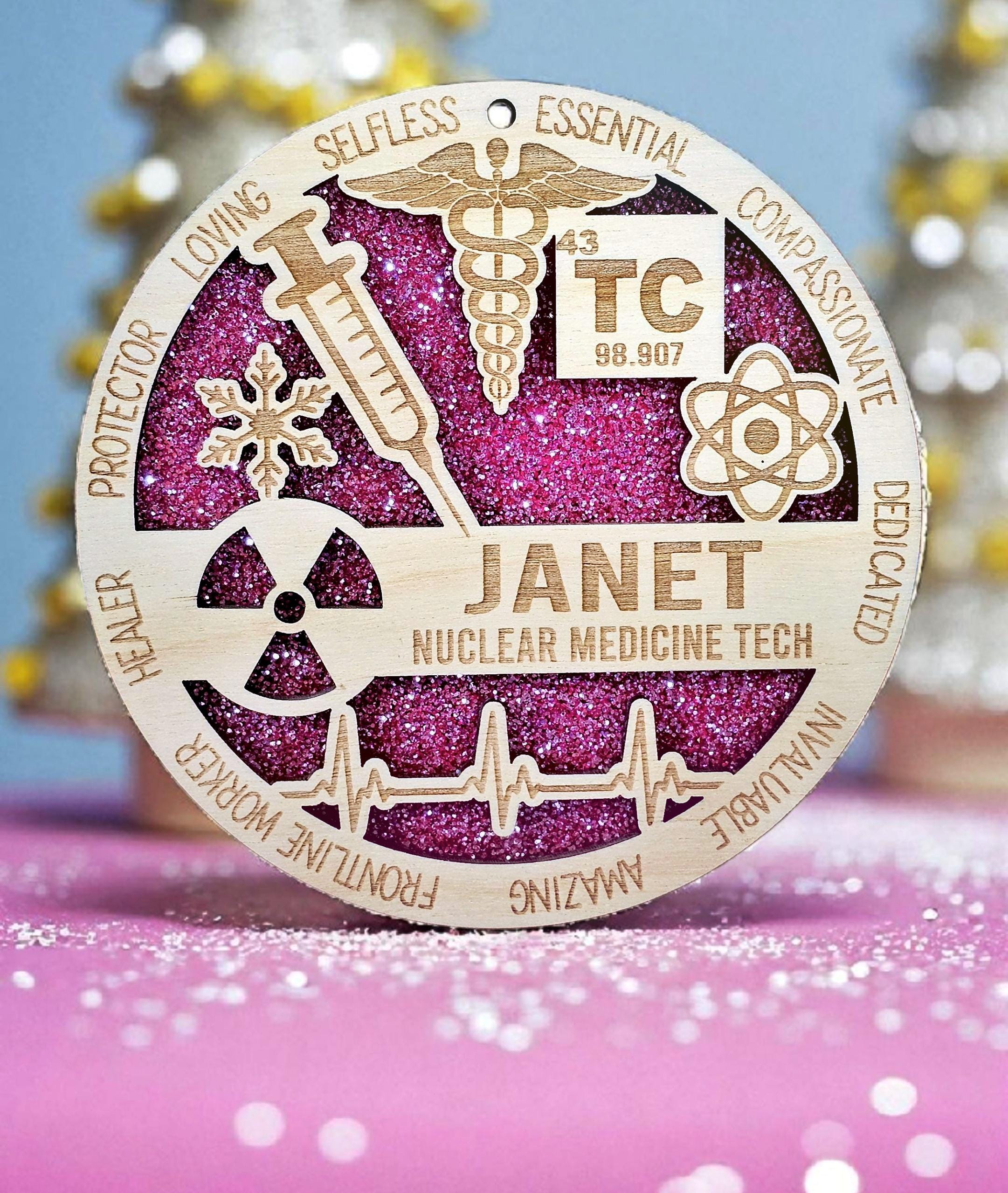 Nuclear Medicine Ornament - Custom Christmas Ornament - Medical ...