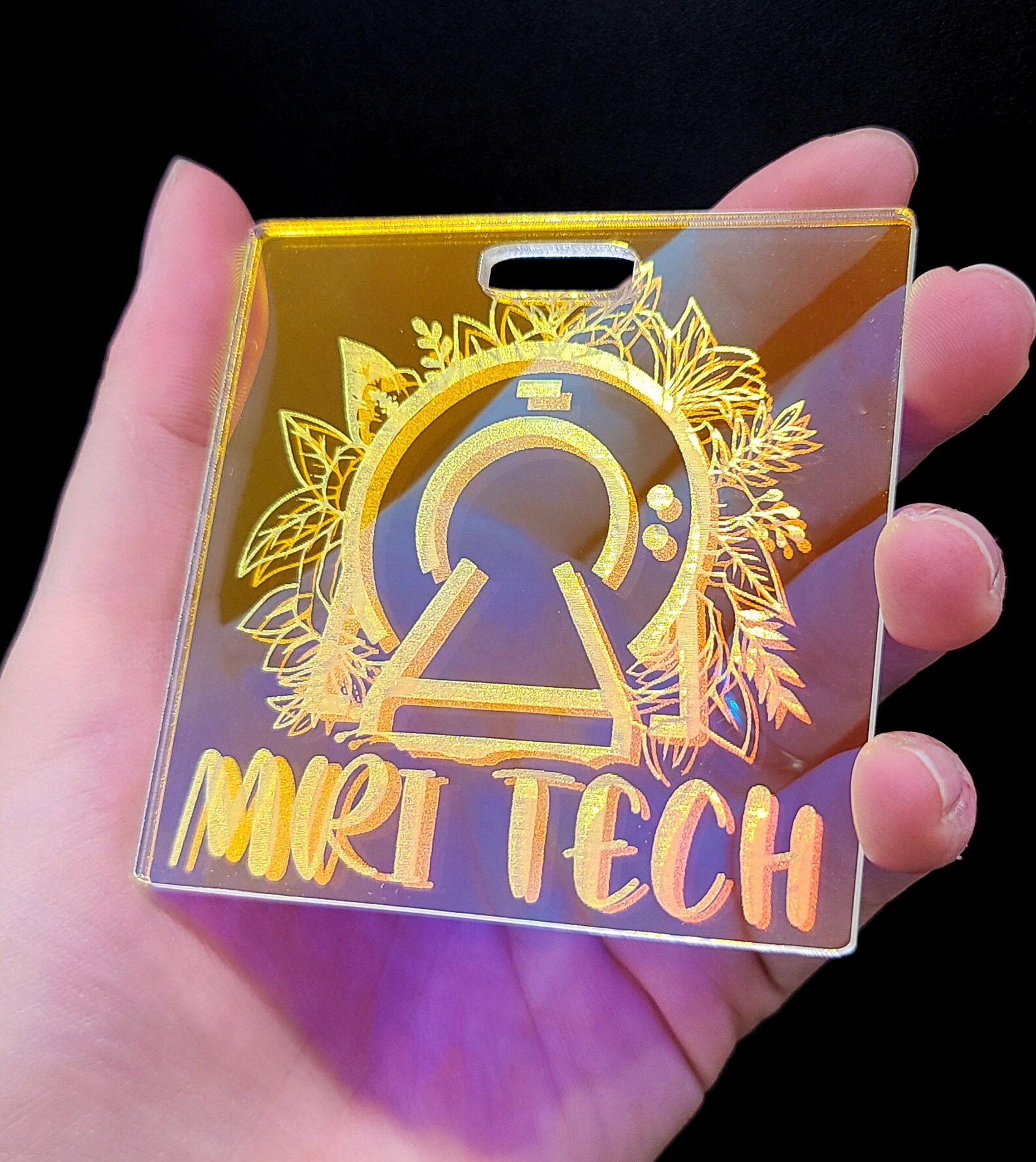 MRI Badge Buddy Floral Mri Scanner MRI Tech Badge MRI - Etsy