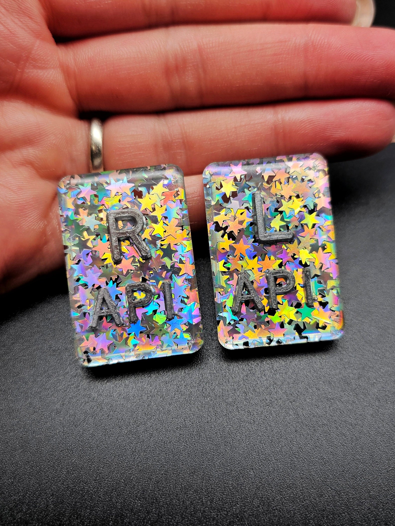 Holographic Stars Xray Markers - Stars Glitter X-ray Markers ...