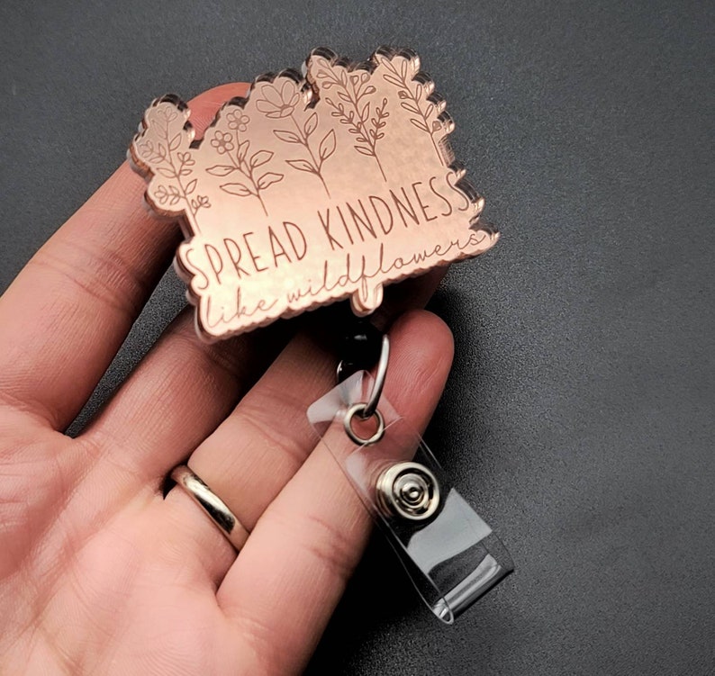Spread Kindness Badge Reel - Nurse Badge Reel - Hospice Badge ...