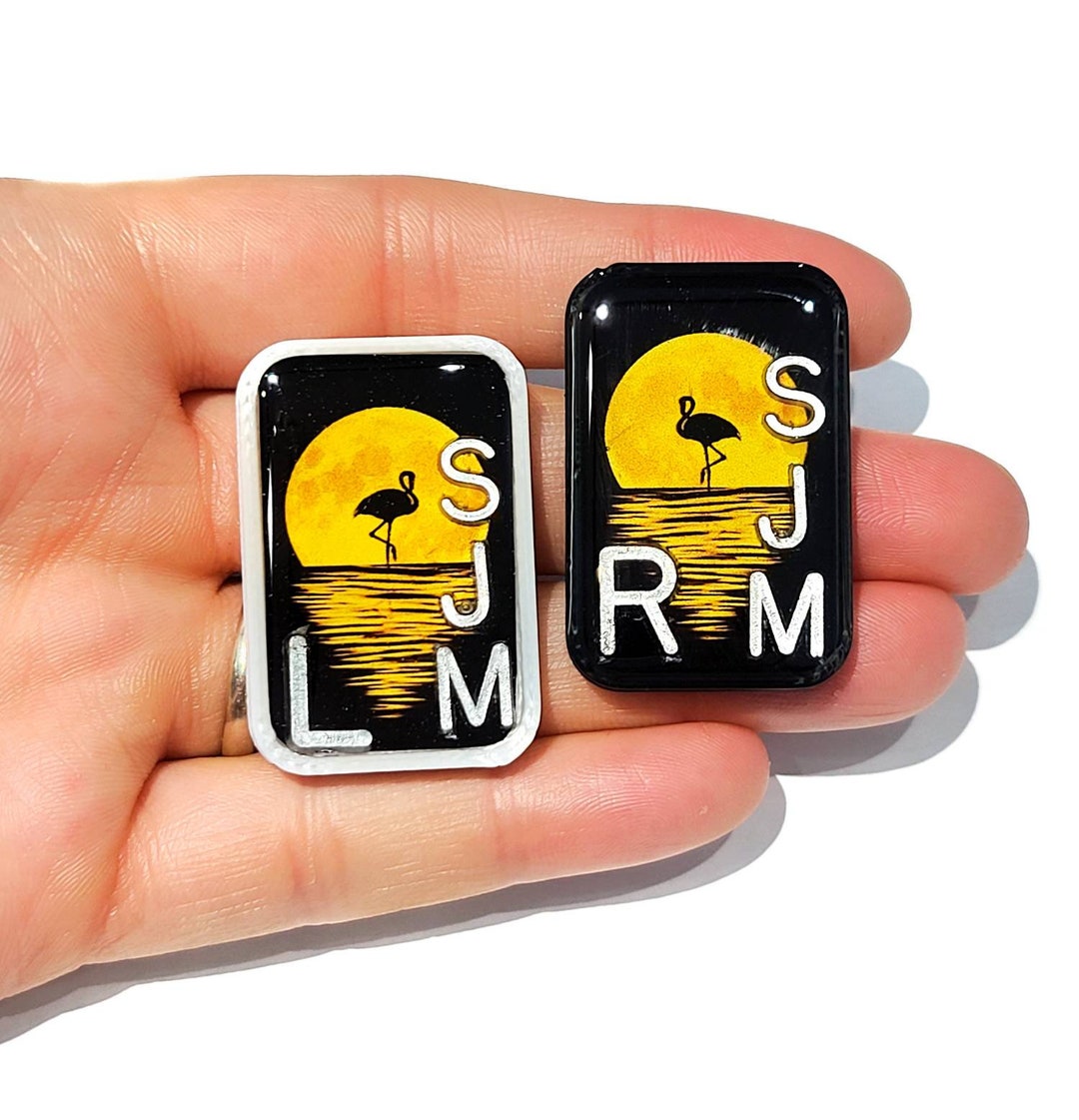 Sunset Flamingo X-ray Marker Set - Sunset Xray Marker With Initials ...