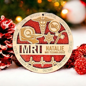 MRI Tech Ornament, Mri Christmas Ornament, Radiology Ornament, Mri Tech ...