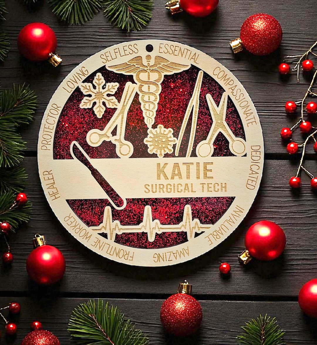Surgical Tech Ornament - Custom Christmas Ornament - Healthcare ...