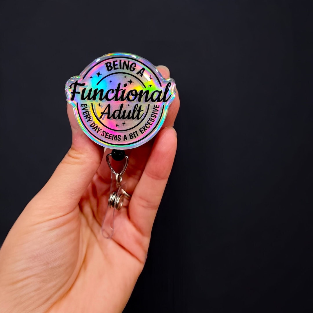 Holographic Funny Badge Reel - Xray Badge Reel - Nurse Badge ...
