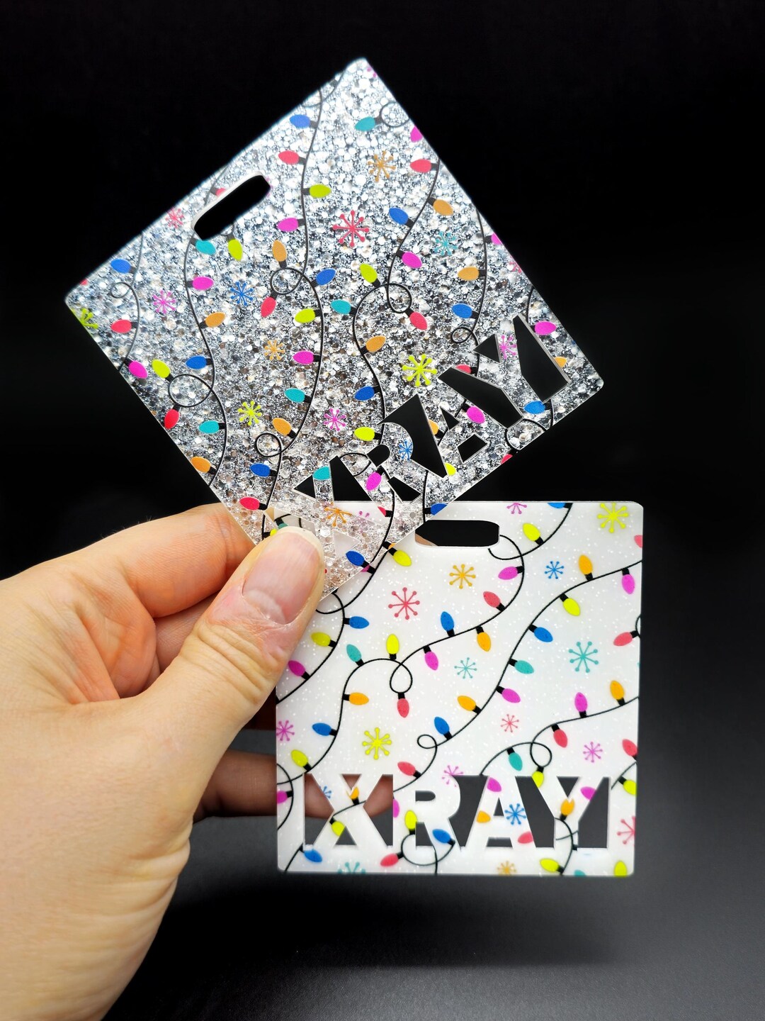 Christmas Badge Buddy - String Lights Badge Buddy- Nurse Badge Buddy ...