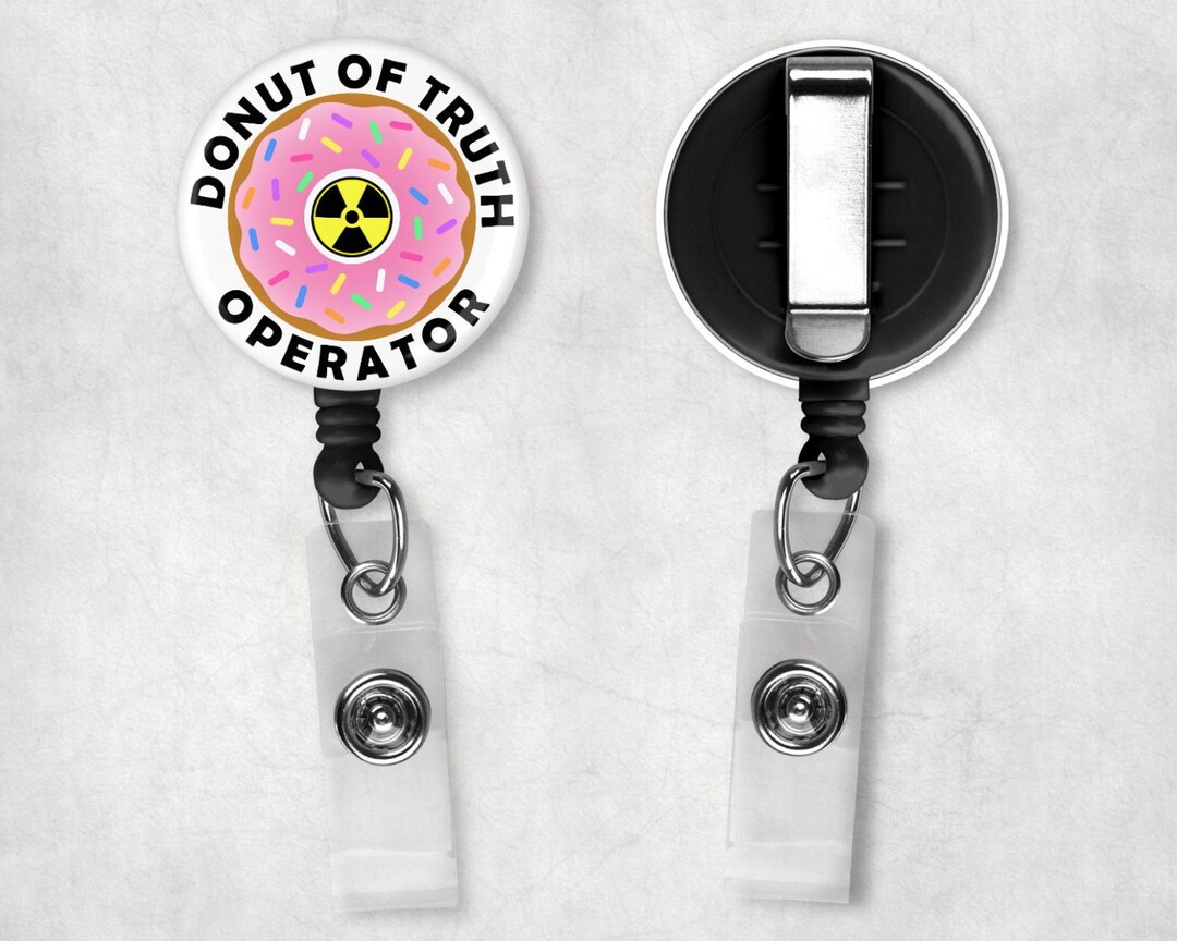 CT Tech Badge Reel - Donut of Truth Operator Badge - Donut Badge ...