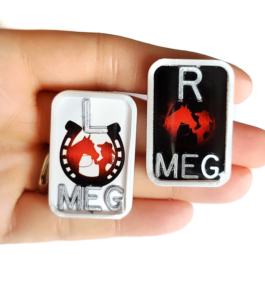 Equestrian X-ray Markers - Horse Xray Markers With Initials - Cowgirl X ...