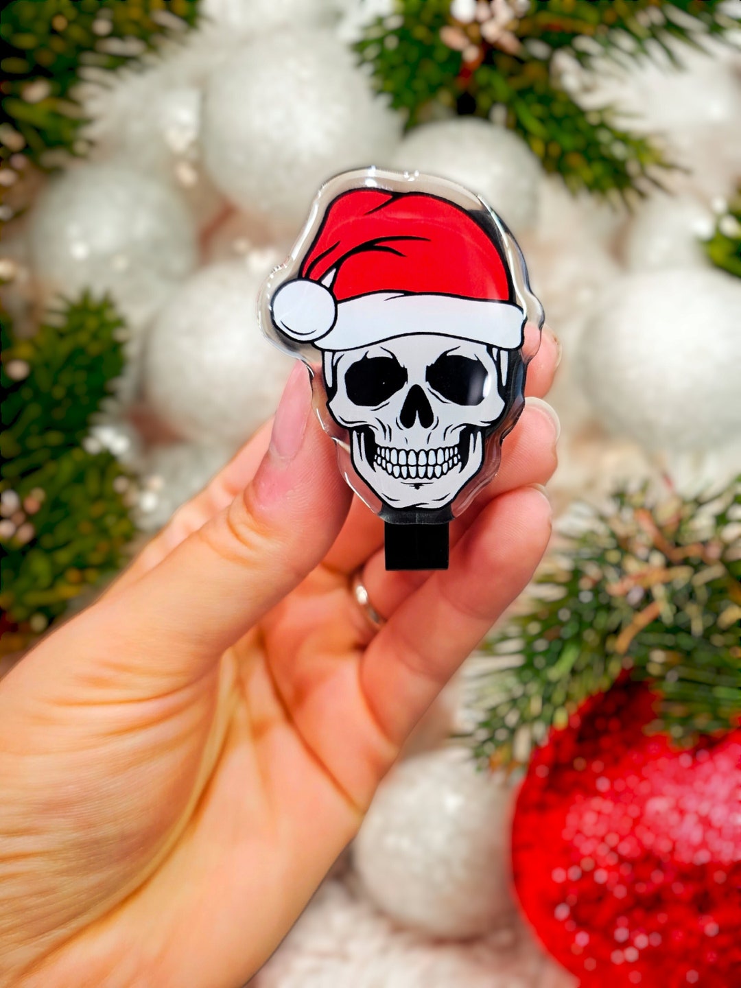 MRI Safe Badge Reel - Christmas MRI Badge Reel - Santa Badge Reel - Mri ...