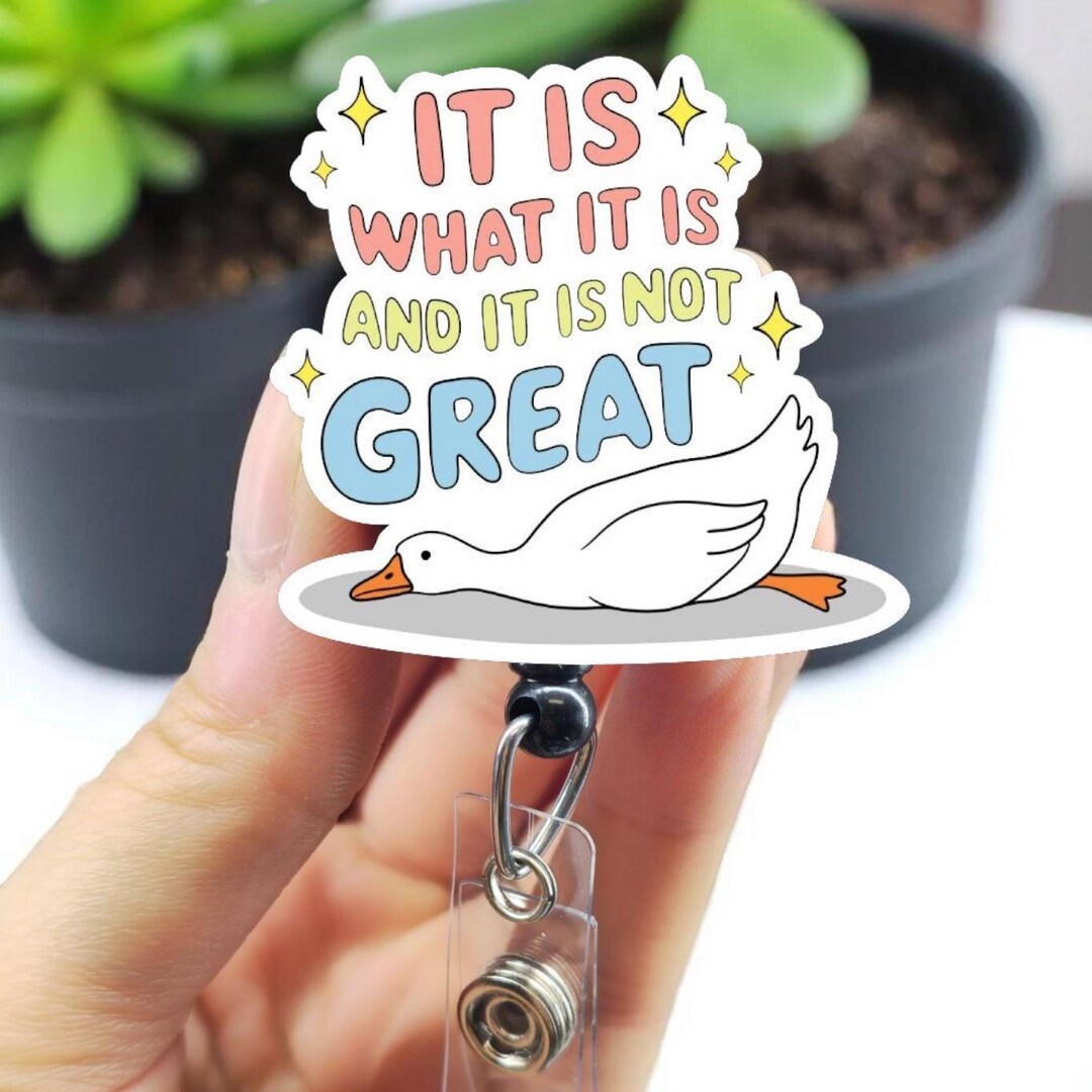 It is What It is Badge - Mental Health Badge Reel - Psych Nurse Badge ...