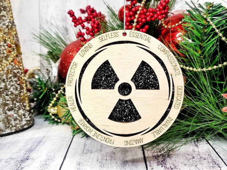 Radiation Symbol Ornament, Xray Tech Ornament, Xray Christmas Ornament ...