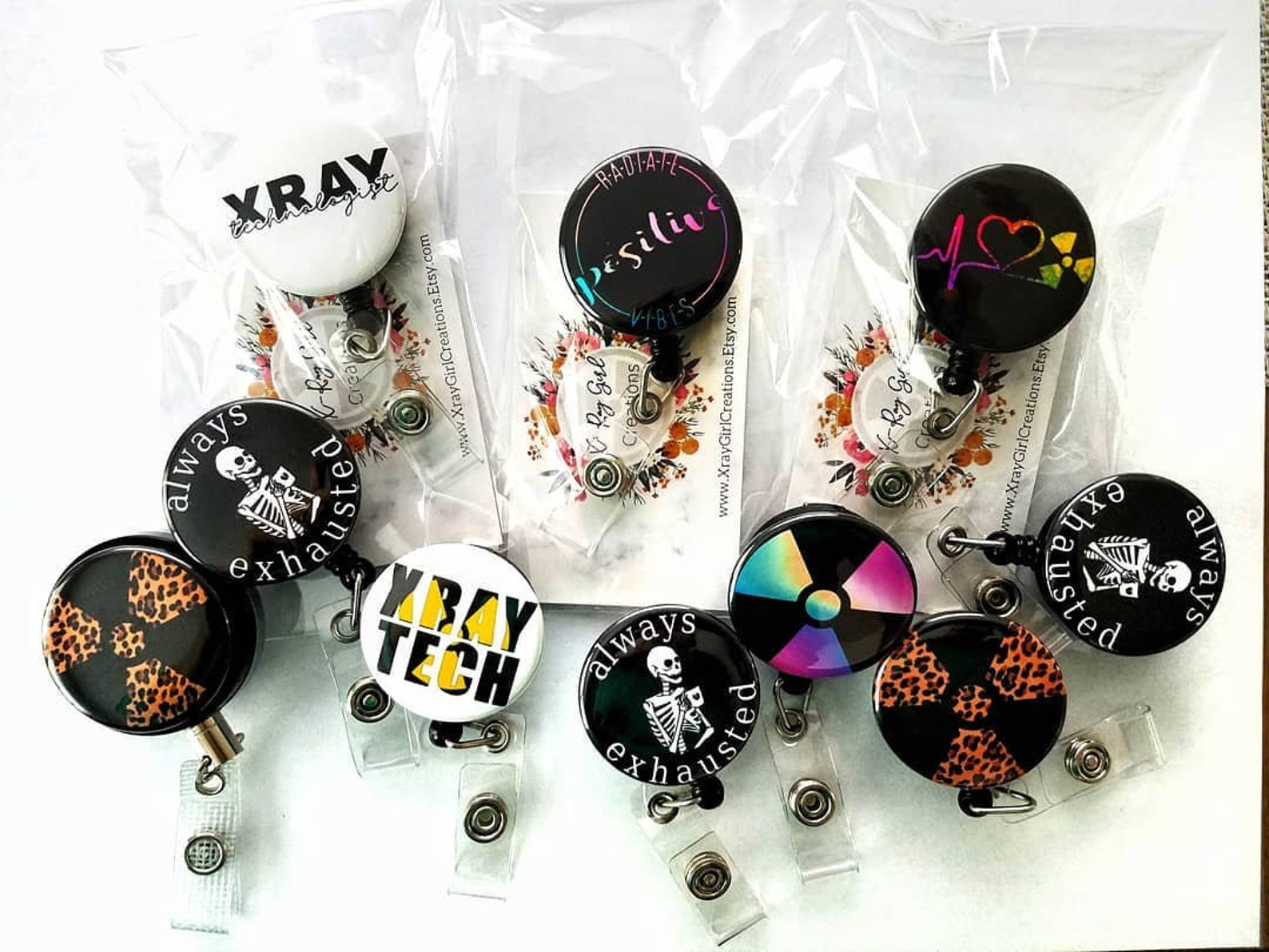 MRI Safe Badge Reel - Mri Tech Badge Holder -radiology Badge Reel MRI ...