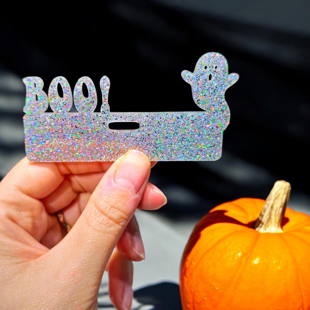 Halloween Badge Buddy - Boo Badge Topper - Ghost Badge Topper - Xray ...