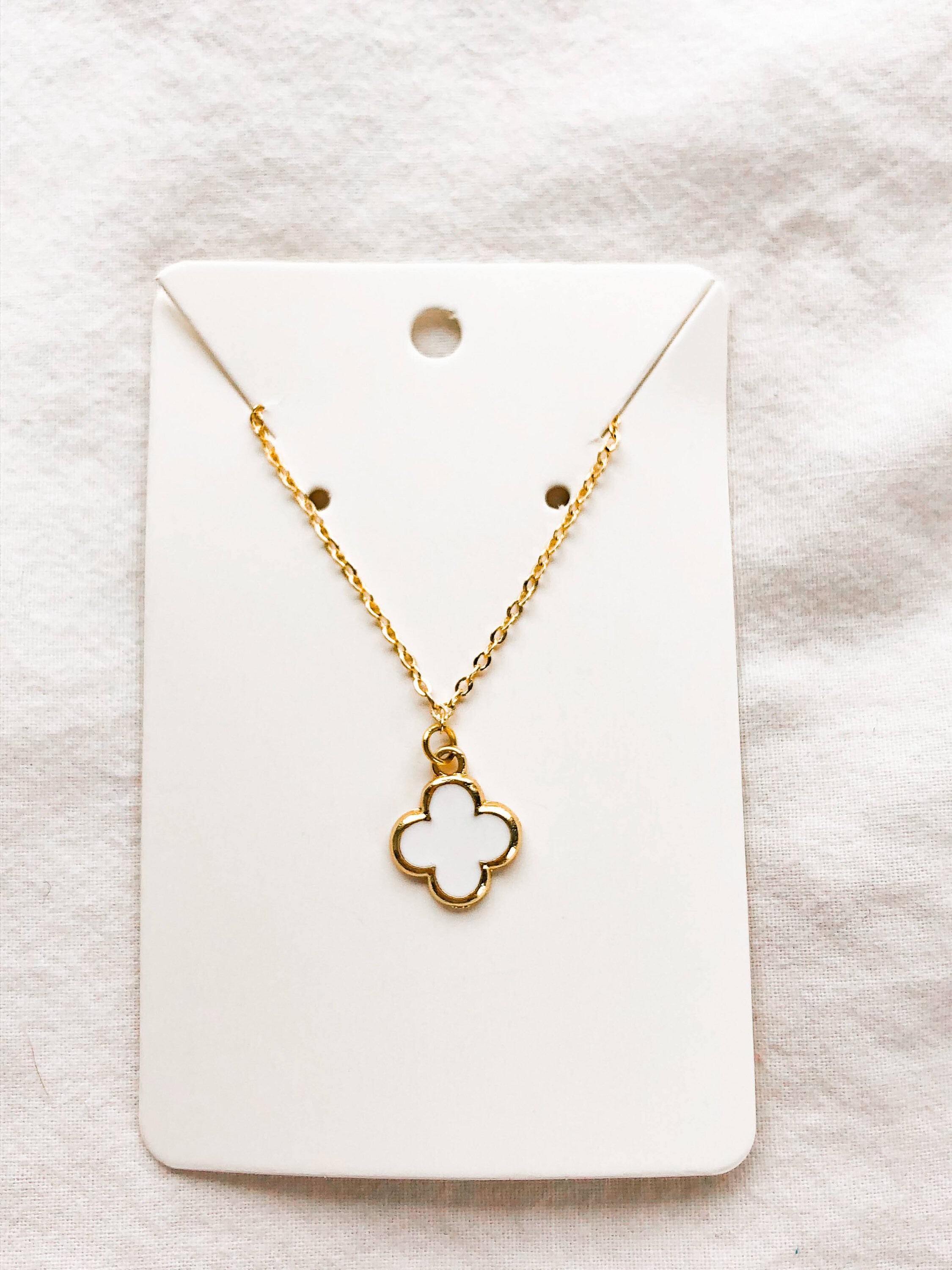 Preppy Clover Necklace - Etsy