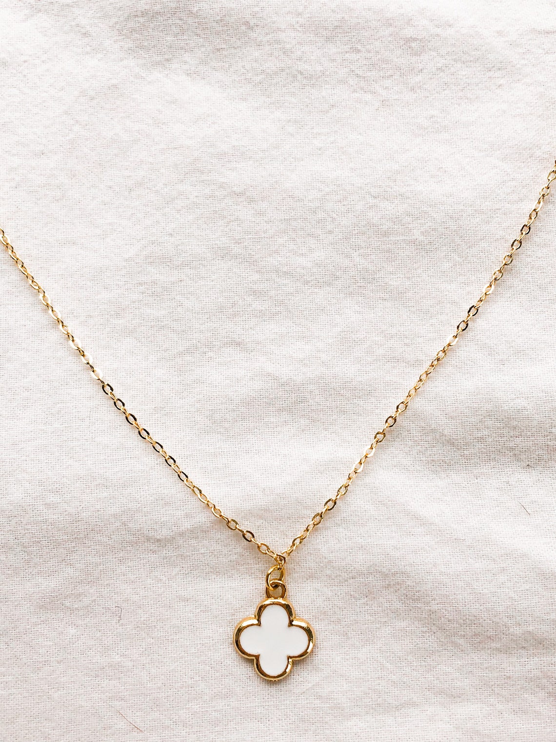 Preppy Clover Necklace - Etsy