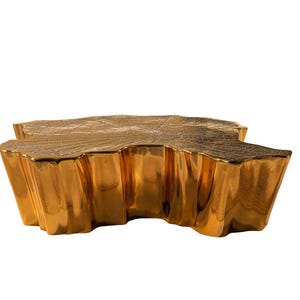Handmade Gold Coffee Table - Etsy