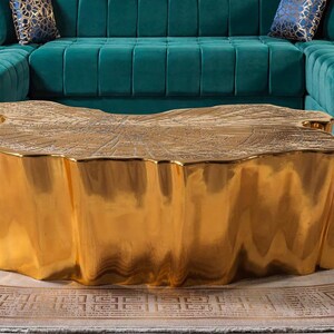 Handmade Gold Coffee Table - Etsy