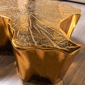 Handmade Gold Coffee Table - Etsy