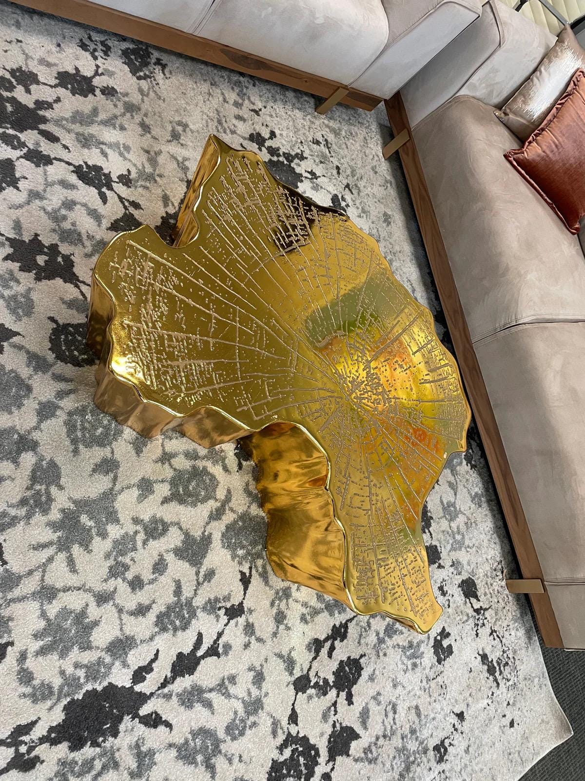 Handmade Gold Coffee Table - Etsy