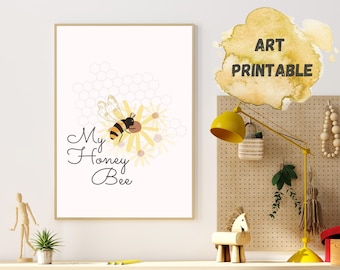 Beeswing Vintage Queen Bee Beehive Art Bumble Bee Art Honey Bee Art Bee ...