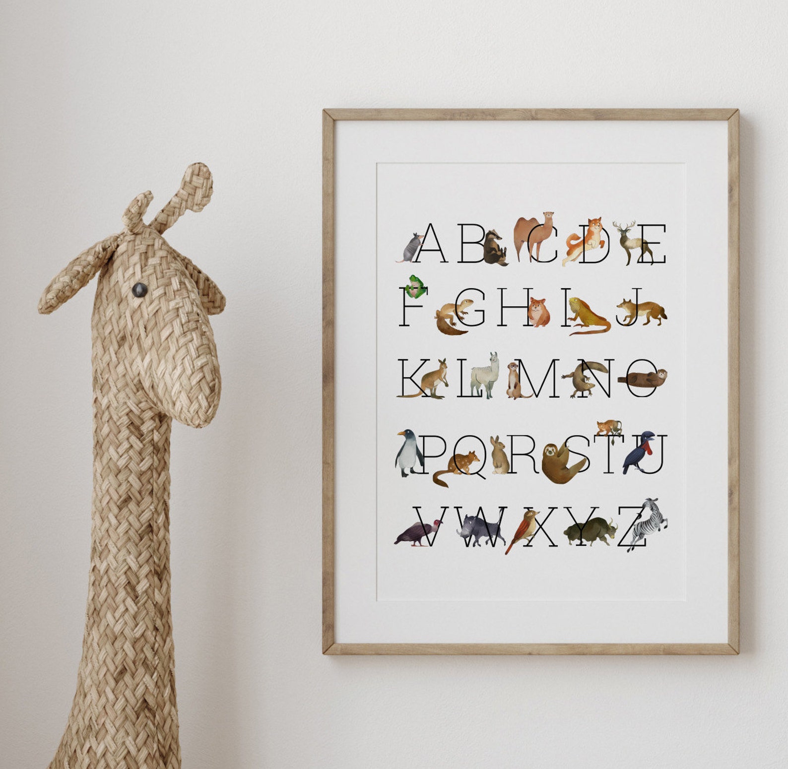 Animal Alphabet- Art Print - Etsy
