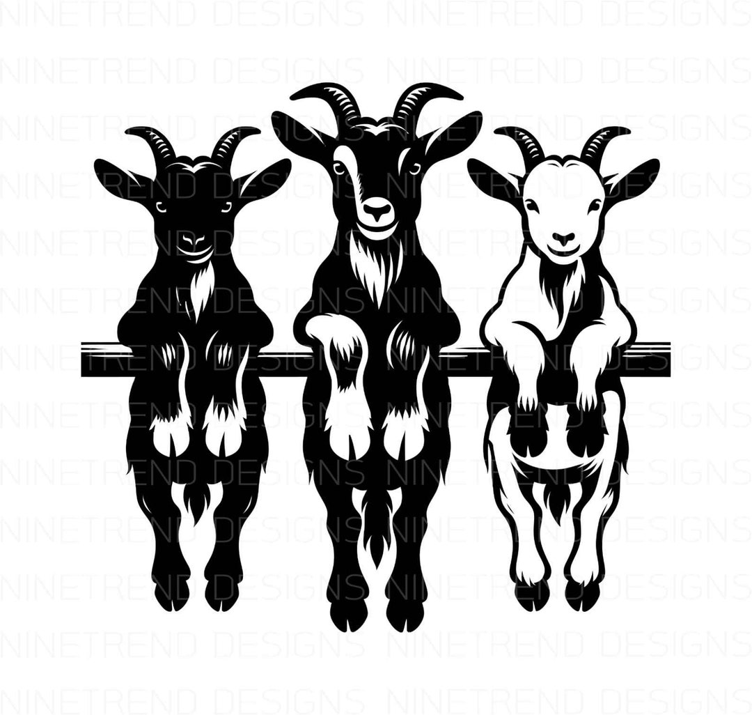 Funny Goat Silhouette SVG Png, Goat Sublimation Png, Peeking Goat Svg ...