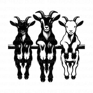 Funny Goat Silhouette SVG Png, Goat Sublimation Png, Peeking Goat Svg ...