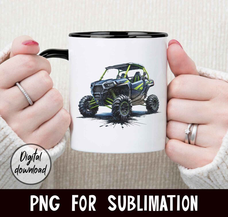 Watercolor UTV RZR PNG: Dark Blue Sublimation Design (digital Download ...