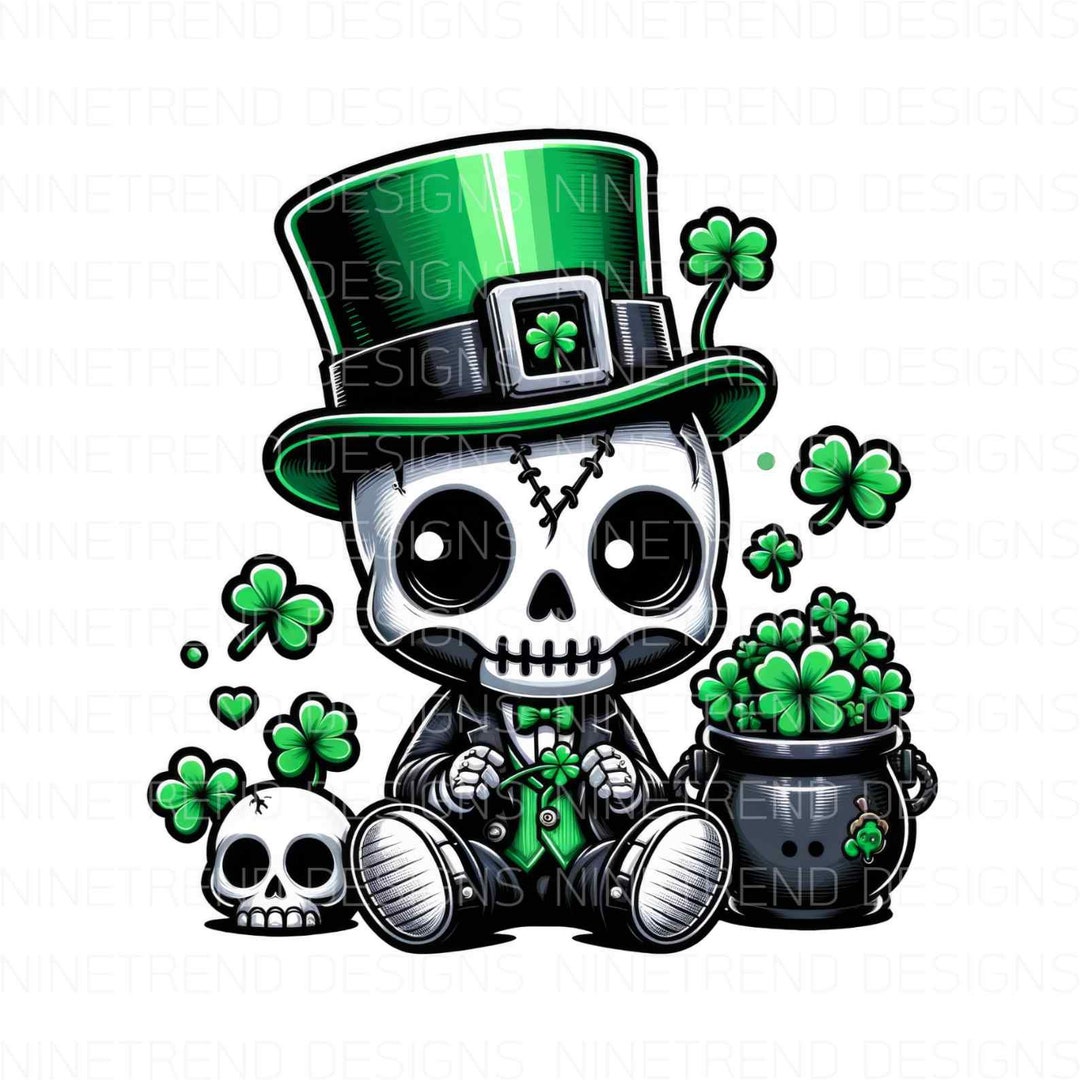 Skeleton Funny St Patrick Day PNG, Skeleton Sublimation Png, St Patrick ...