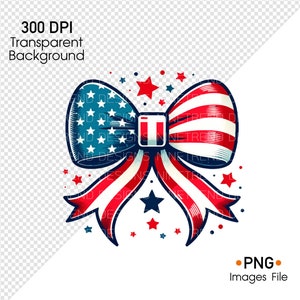 Coquette Bow American Flag PNG, Coquette Bow Sublimation PNG, American ...