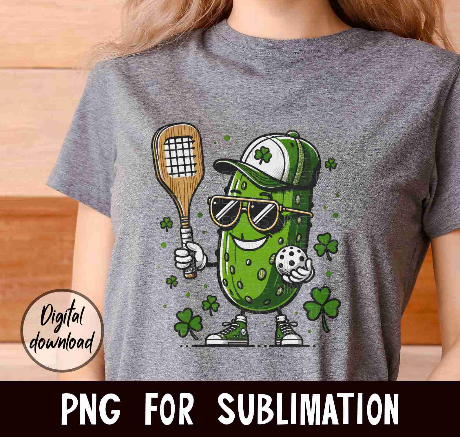St Patrick Pickleball PNG: Watercolor Pickle Design (digital Download ...