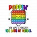 100 Days of School PNG, Pop It Rainbow Sublimation Designs Downloads ...