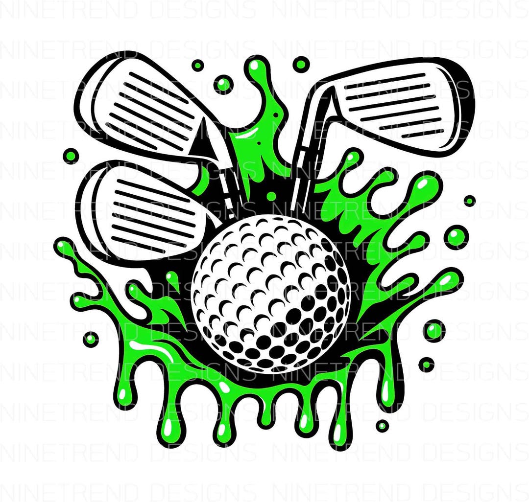 Golf Splash PNG: Sublimation Design for T-shirts (digital Download) - Etsy