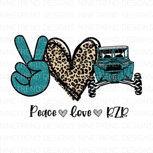 Peace Love RZR America Flag PNG Sublimation Designs - Etsy