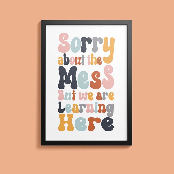 Sorry About the Mess - Etsy