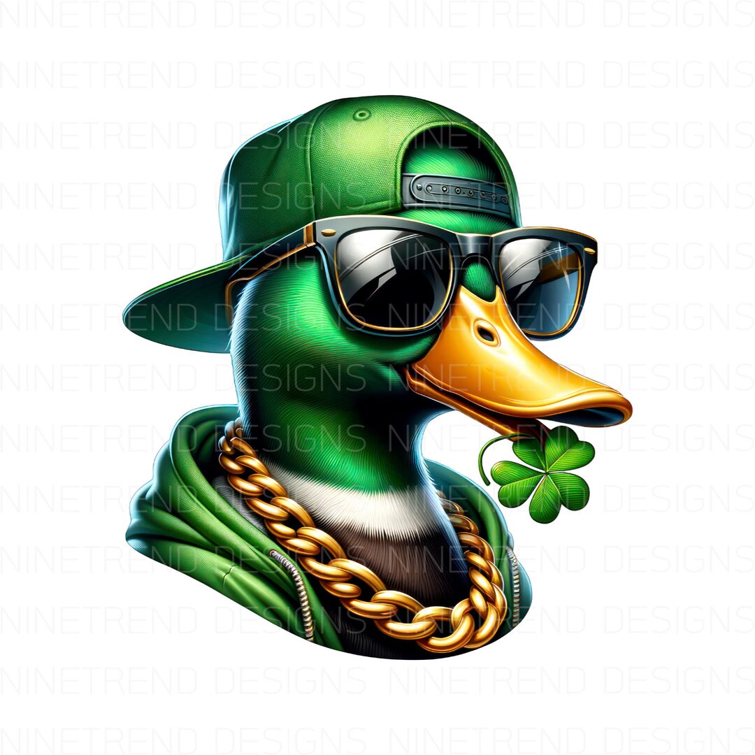St. Patrick's Day Mallard Duck PNG: Sublimation Design (digital ...