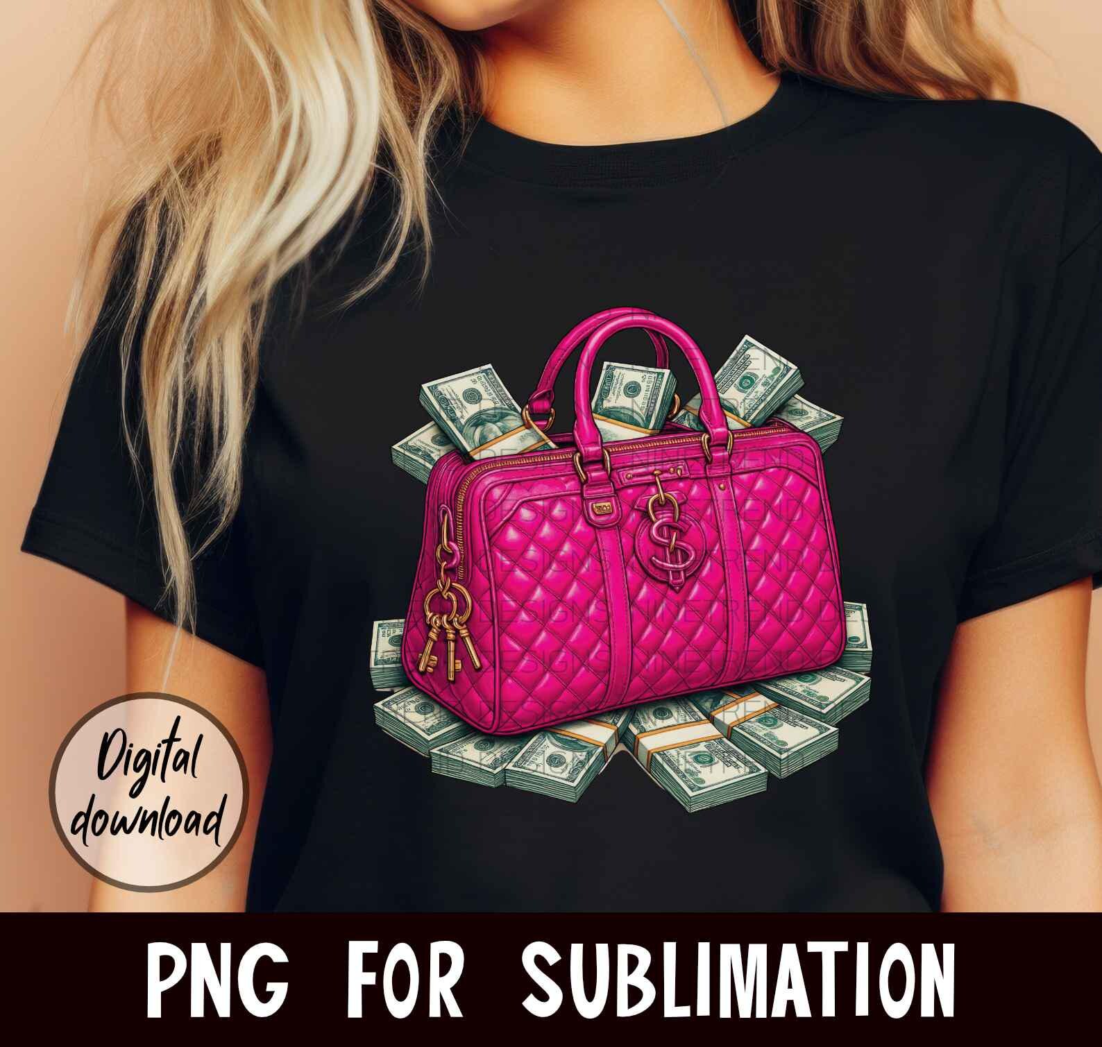 Hot Pink Money Bag PNG: Luxury Clipart (digital Download) - Etsy