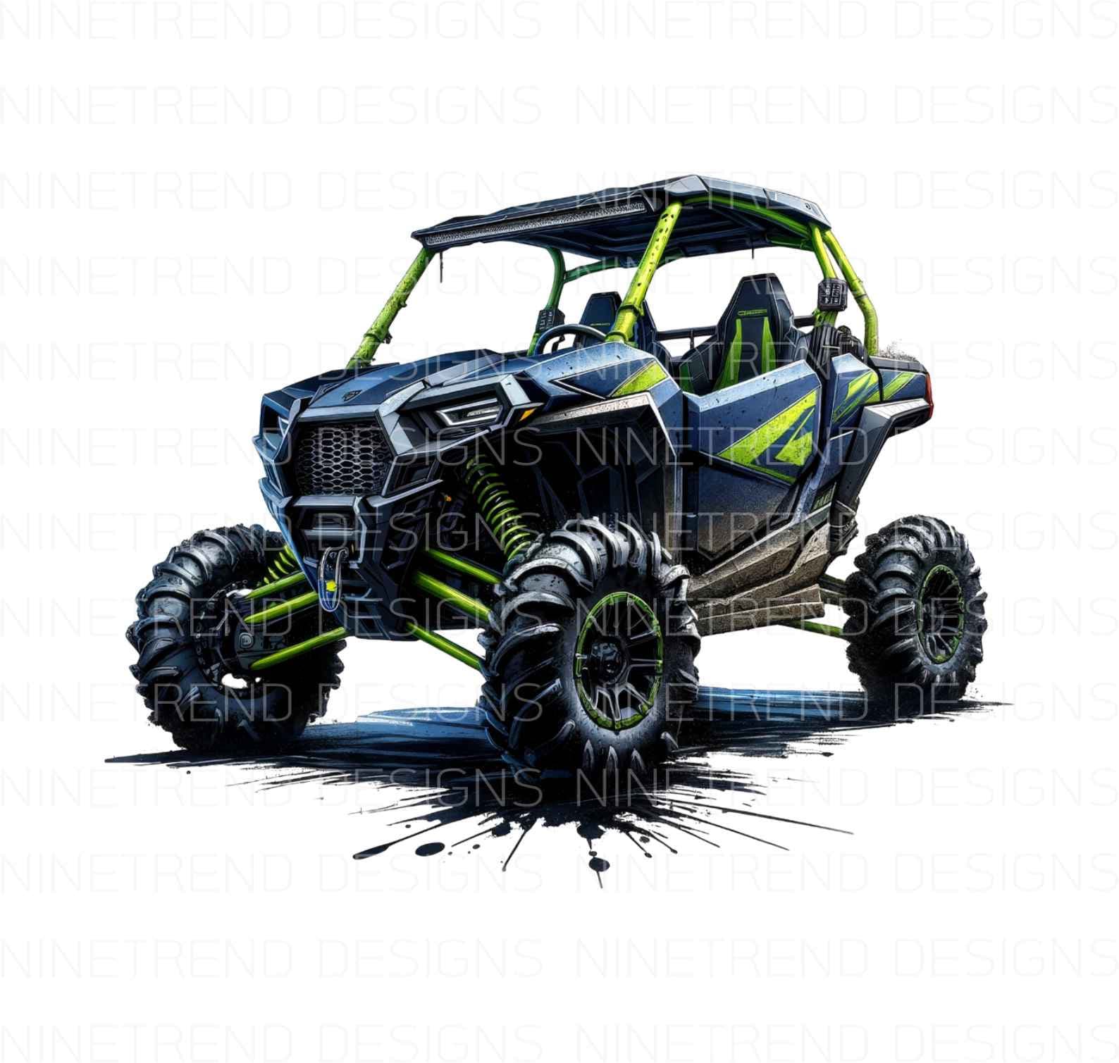 Watercolor UTV RZR PNG: Dark Blue Sublimation Design (digital Download ...