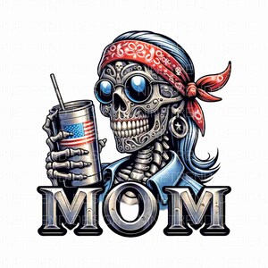 Skeleton Mom Sublimation PNG, Mom Shirt Png, Mother's Day Gift, Girl ...