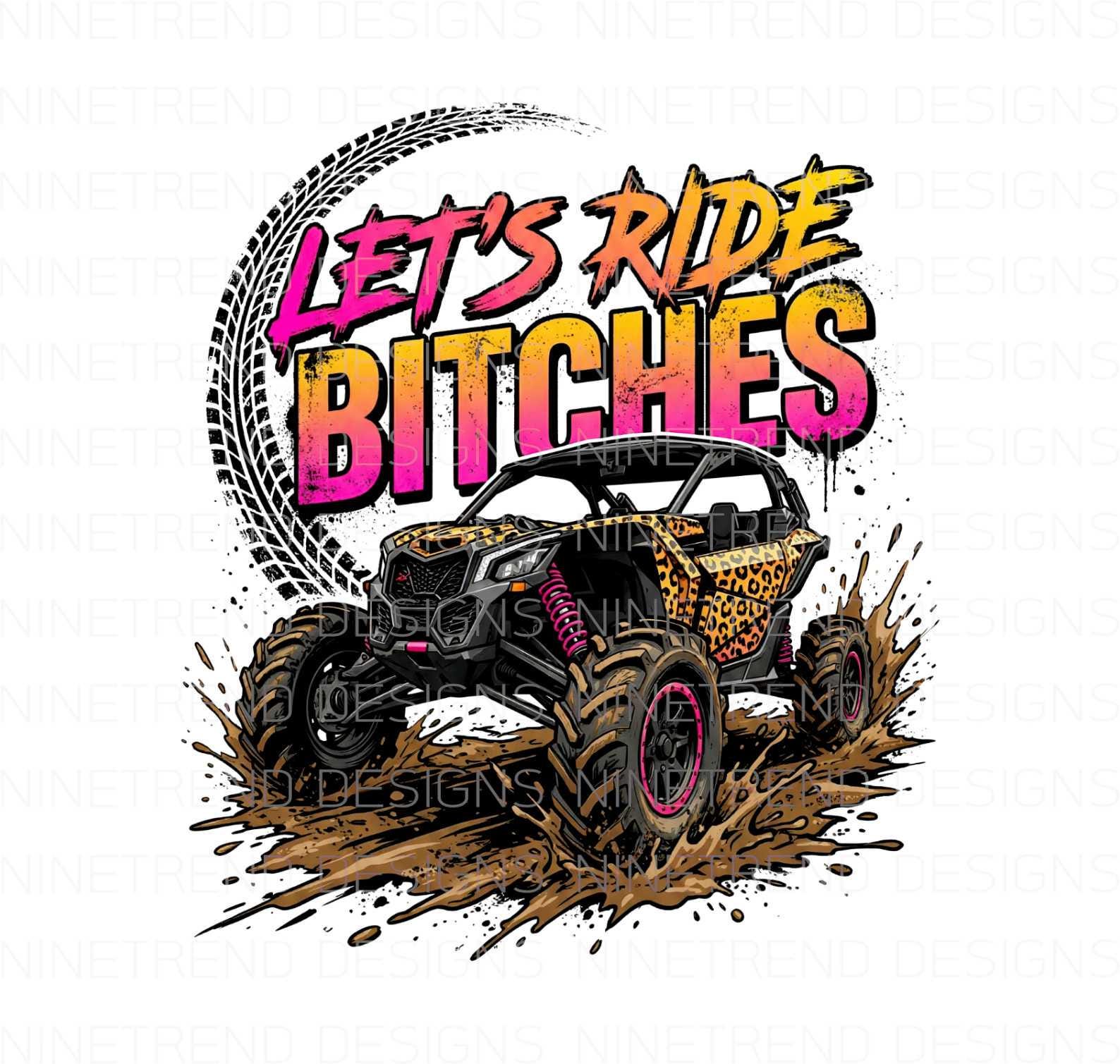 Let's Ride RZR UTV Png, Off-road Side by Side Sublimation, Muddy ...