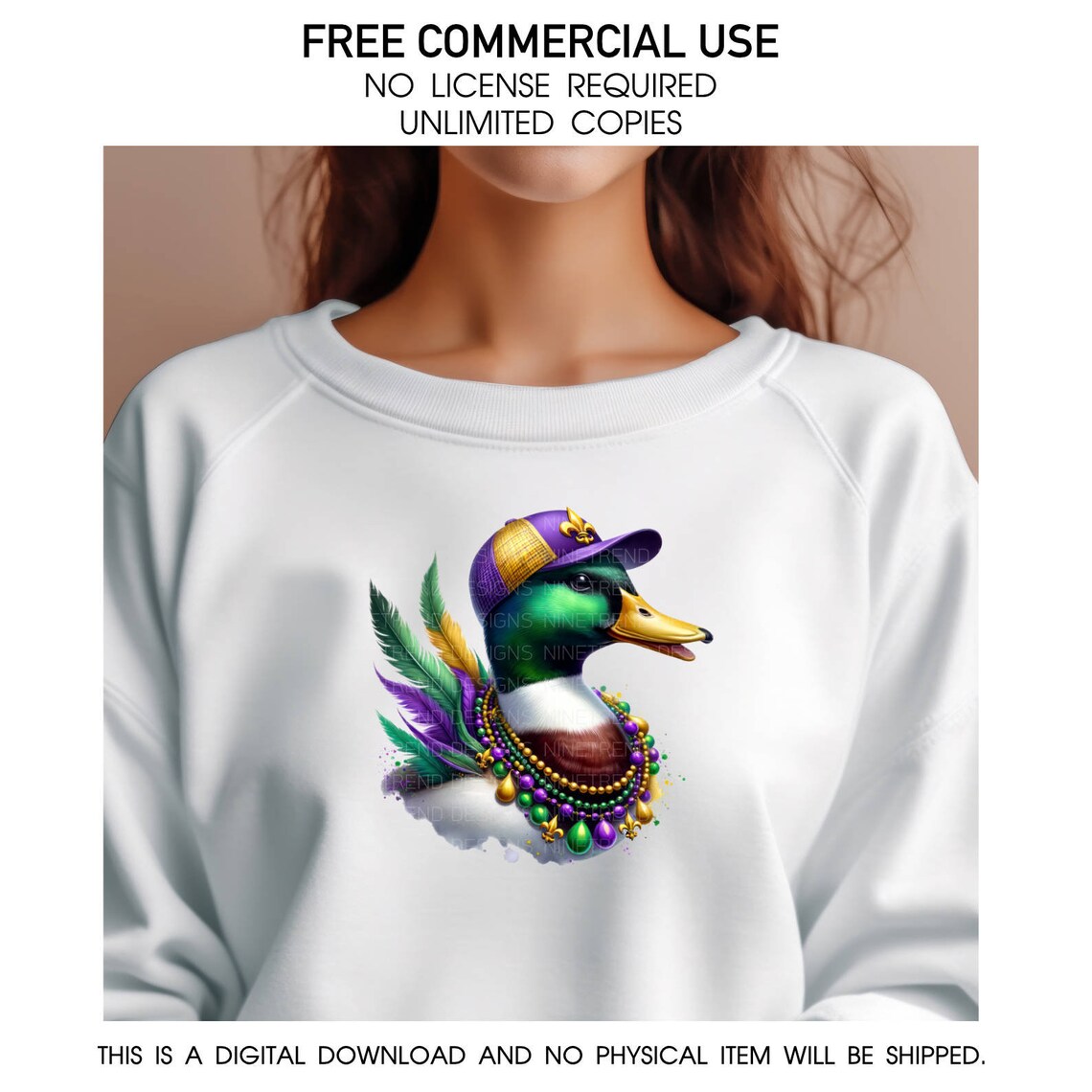 Mardi Gras Duck PNG: Hunting Sublimation Design (digital Download) - Etsy