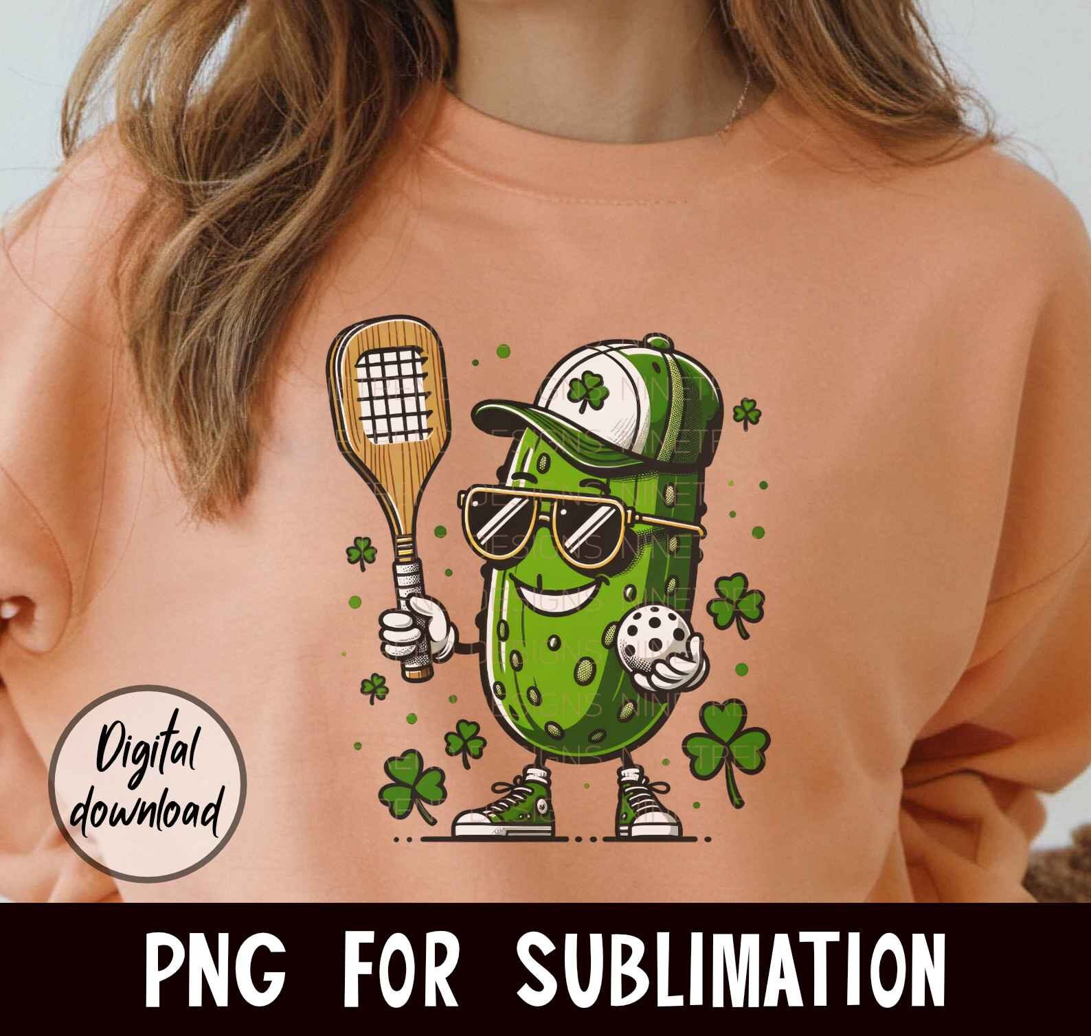 St Patrick Pickleball PNG: Watercolor Pickle Design (digital Download ...