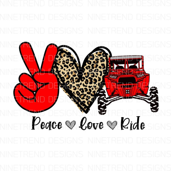 Peace Love Ride Svg - Etsy