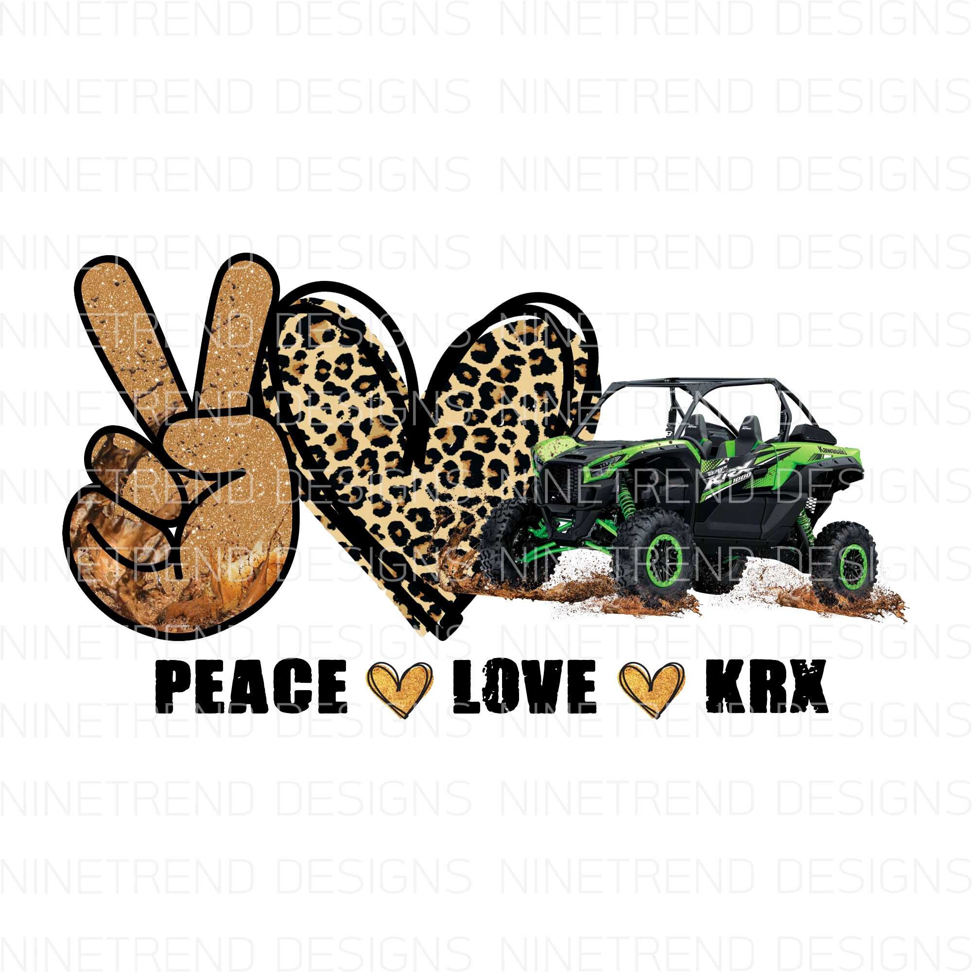 Peace Love KRX Teryx4 Green PNG Rzr Sublimation Designs - Etsy