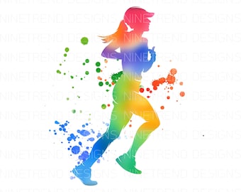 Girl Running Png - Etsy