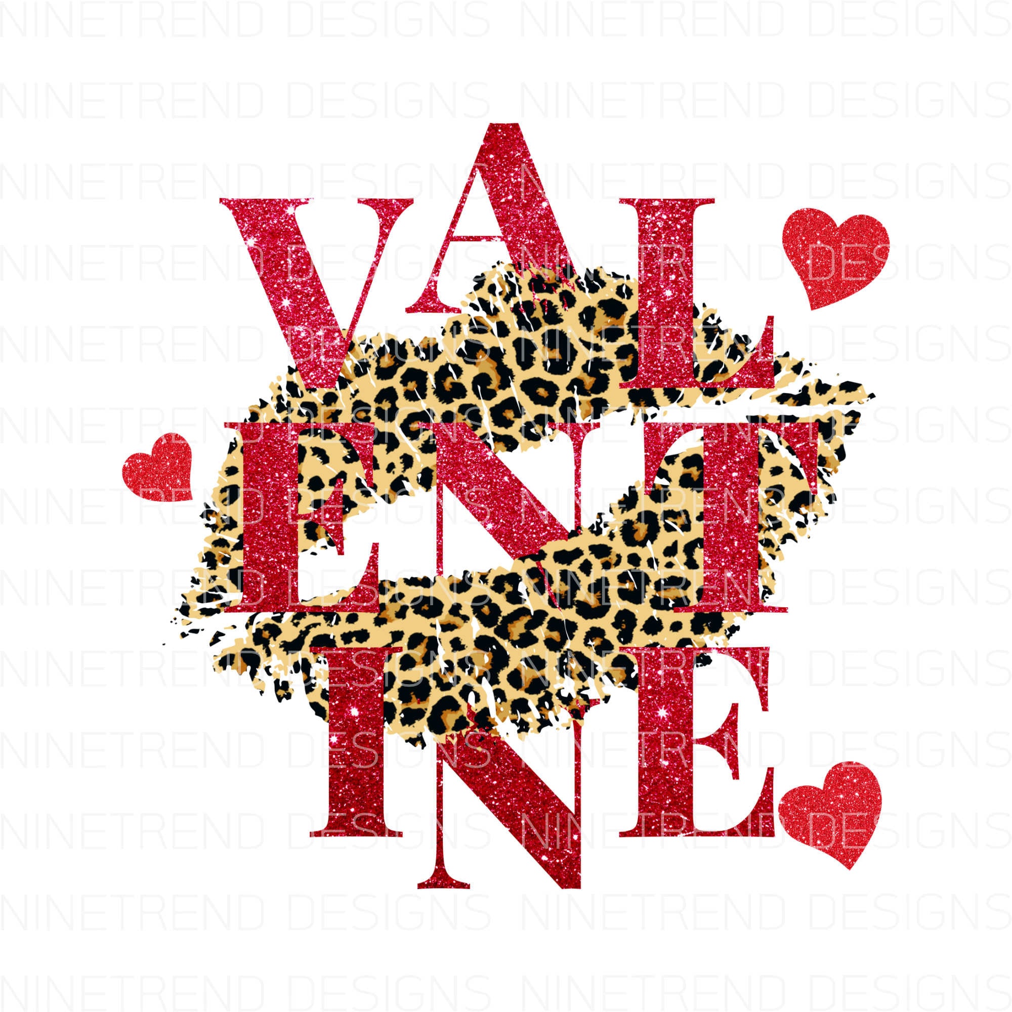 Valentine Lips Leopard PNG, Valentine's Day Sublimation Designs ...