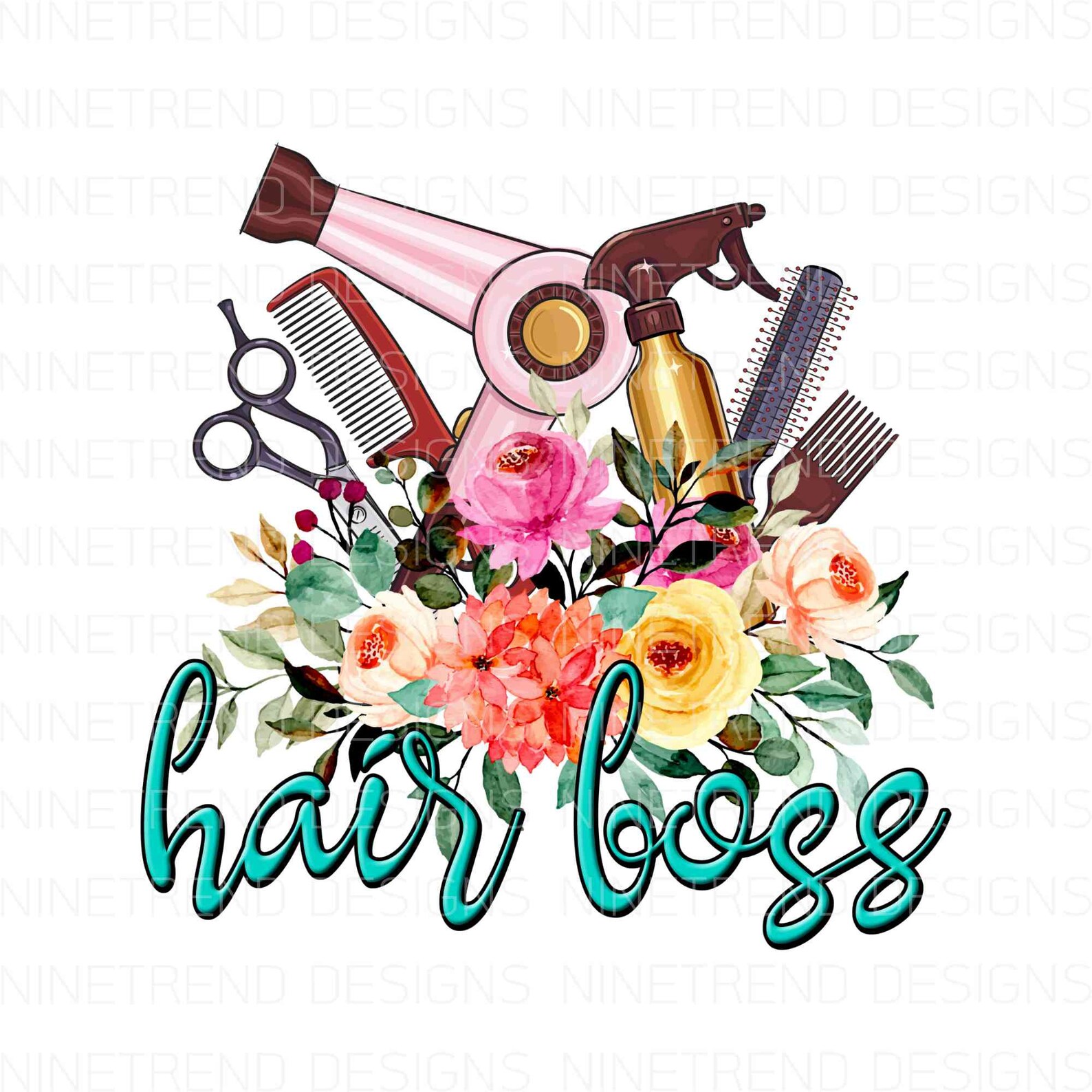 Hair Boss PNG Hair Beauty Tools Sublimation Designs - Etsy