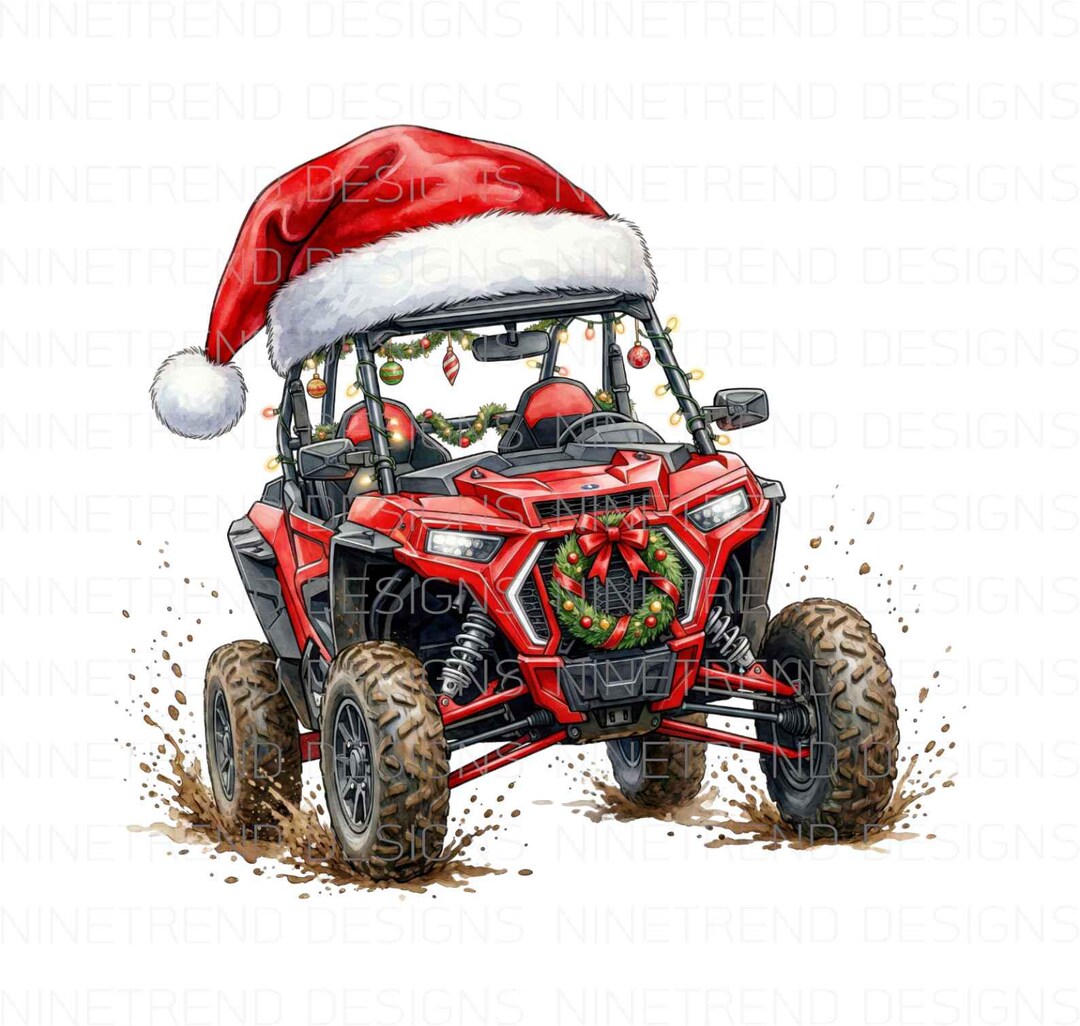 Christmas UTV Png, Rzr Mud Sublimation, Offroad ATV Mud, Muddy RZR ...