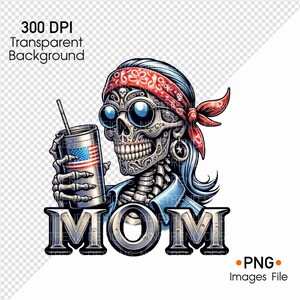 Skeleton Mom Sublimation PNG, Mom Shirt Png, Mother's Day Gift, Girl ...