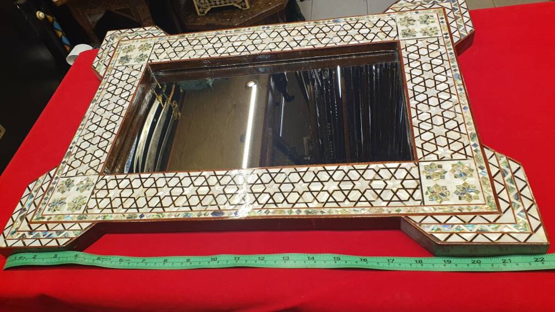 Handmade Mirror ,turkish Art Wood,mother of Pearl ,wooden ,inlaid - Etsy